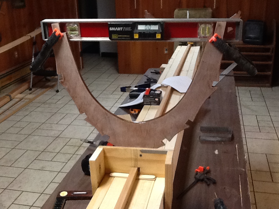 Building a Shenandoah Whitehall Boat: Strongback, Frame 1 setup and ...