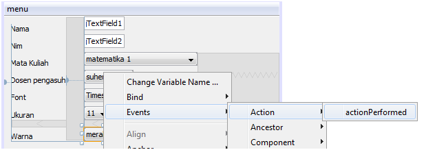 Membuat Komponen Menu Bar, Text Area dan ComboBox Pada Netbeans | Jazuly