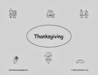 Dr. Clements' Kindergarten : Thanksgiving Graphic Organizer FREEBIE