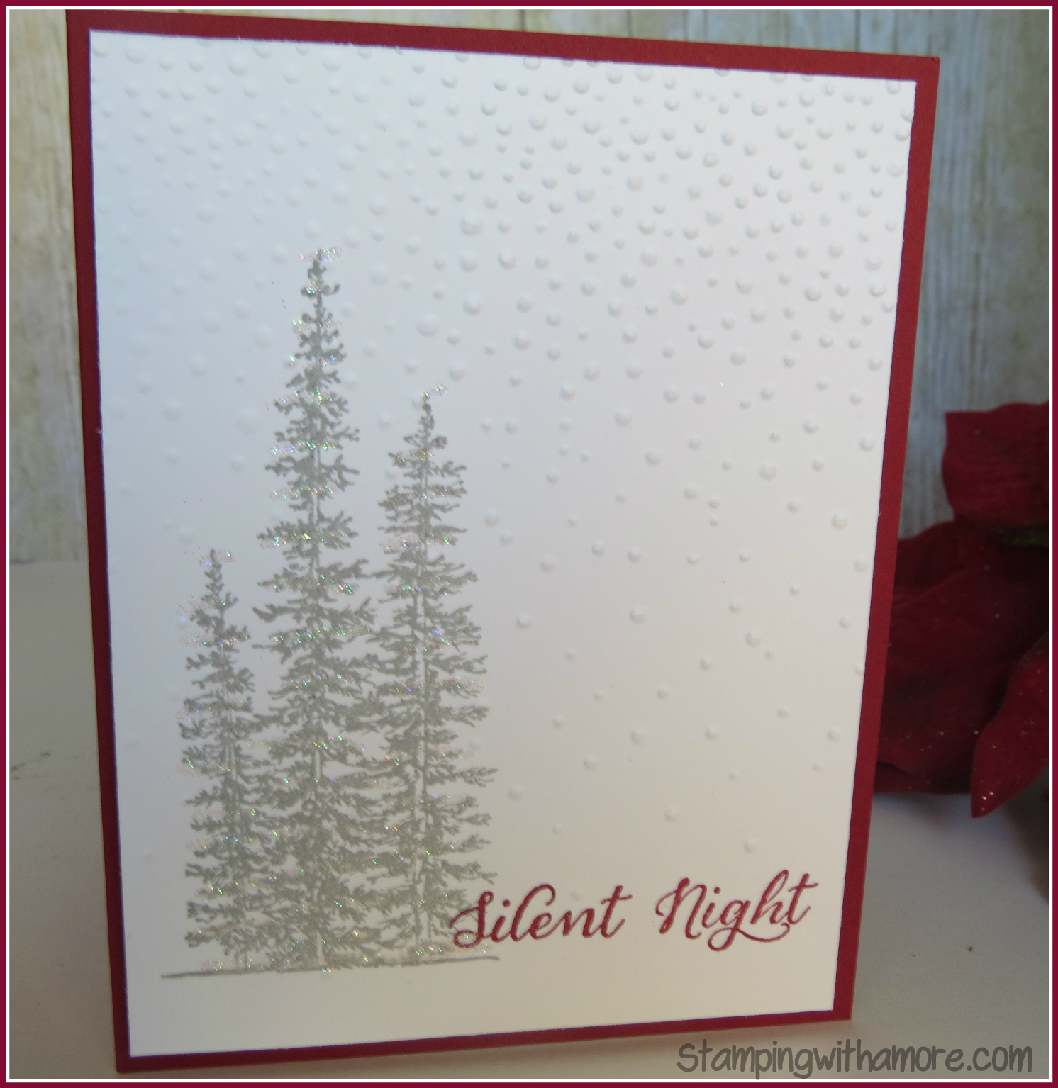 Stampingwithamore: Silent Night Christmas Card