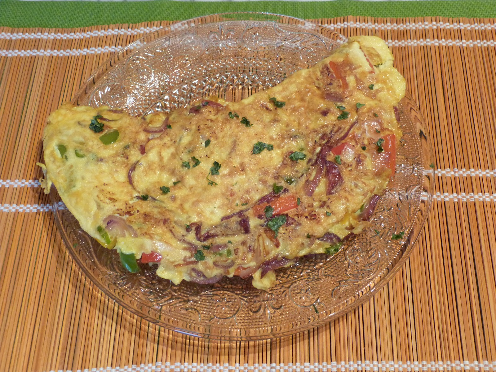 Dans la cuisine d'Hilary: Omelette à la mexicaine / Mexican omelette