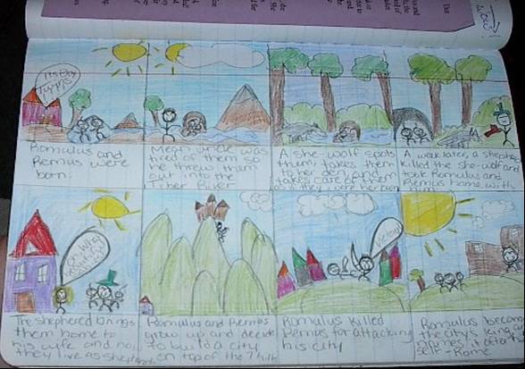 CLASS CONTENTS AND HOMEWORK: The Legend of Romulus and Remus Storyboard