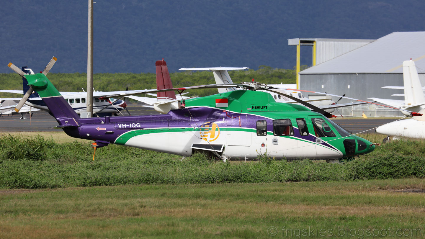 Far North Queensland Skies: Newly registered Hevilift Sikorsky S-76 VH-IQG