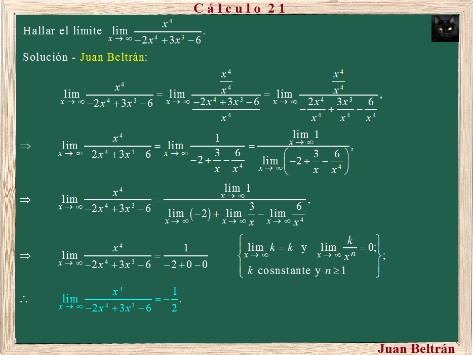 Cálculo21: Límite en el infinito