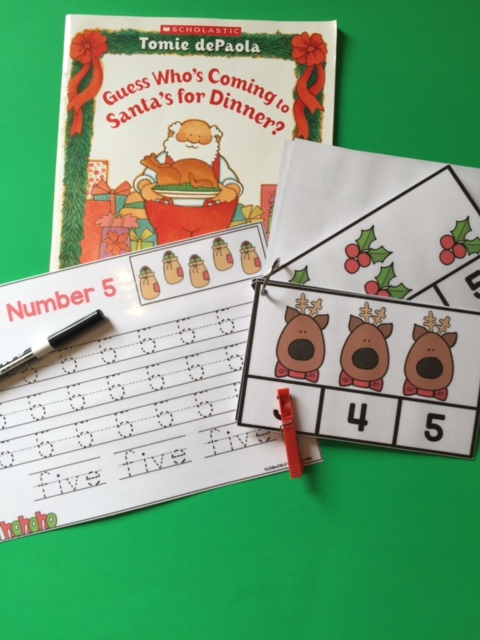 Christmas Number Practice ~ Preschool Printables