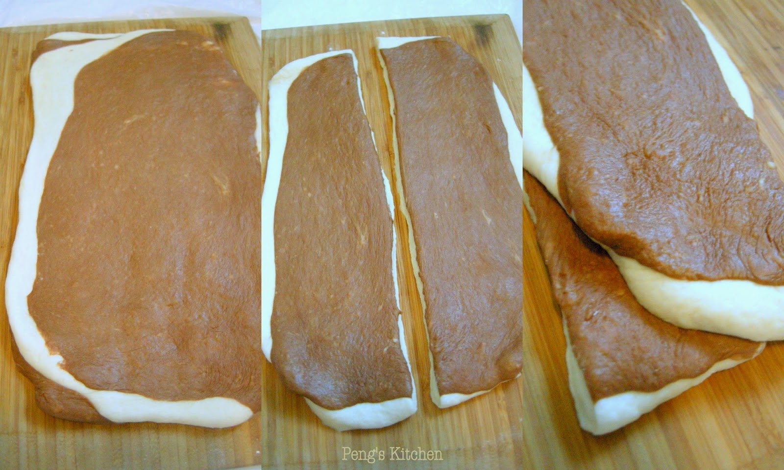 Peng's Kitchen: Chocolate Marble Bread Loaf