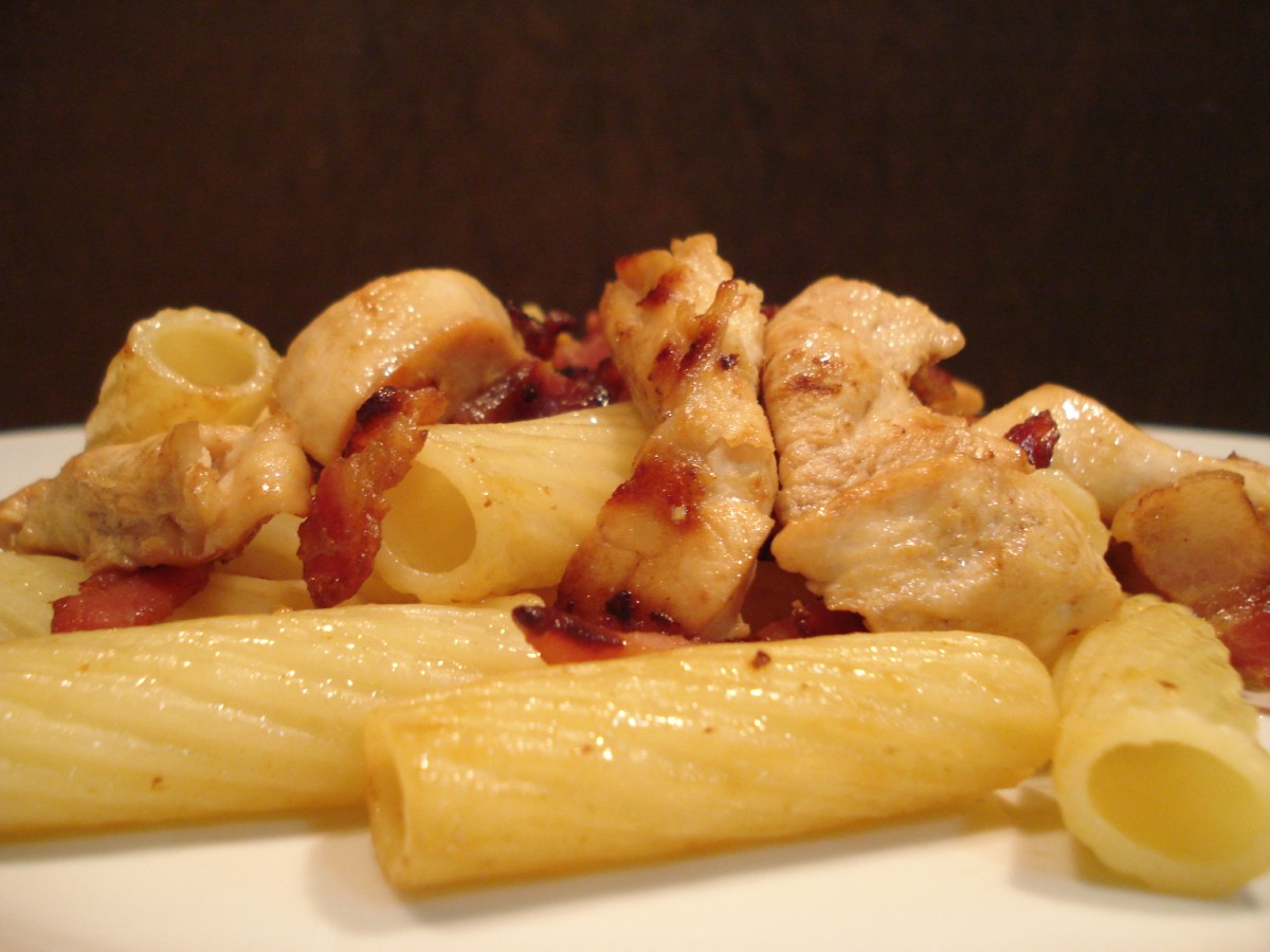 Las recetas de Inmita: PASTA CON POLLO Y BACON