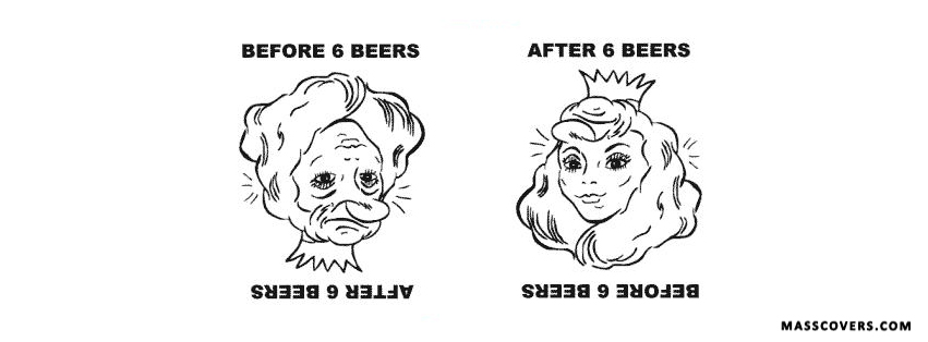 Before and After 6 Beers | FB Cover - Unique Covers For FB Timeline