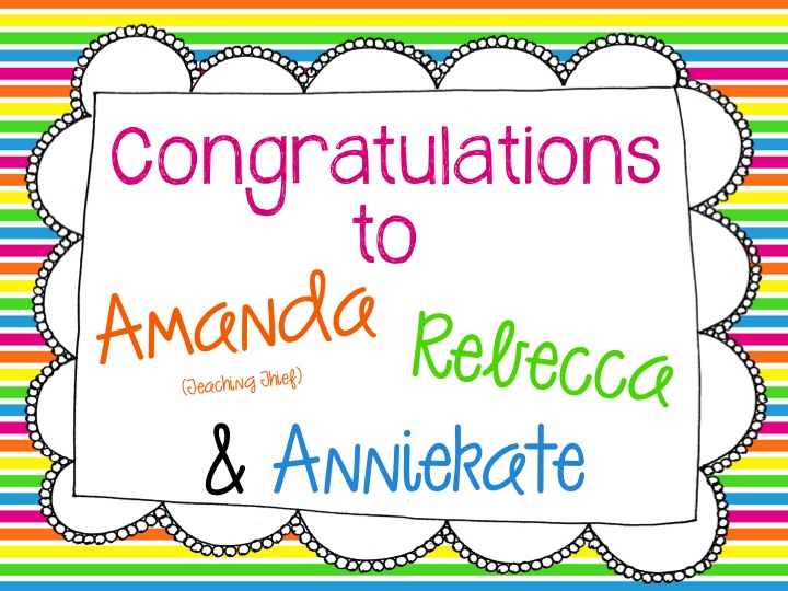 Winners! Congratulations!!! - Hello Sandy Patterson