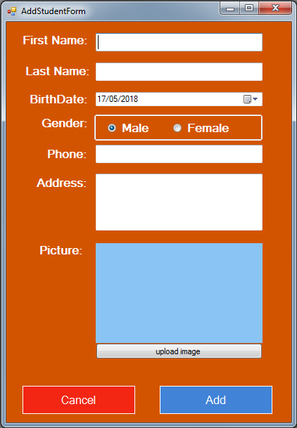 C# Student Information System Source Code - 1BestCsharp
