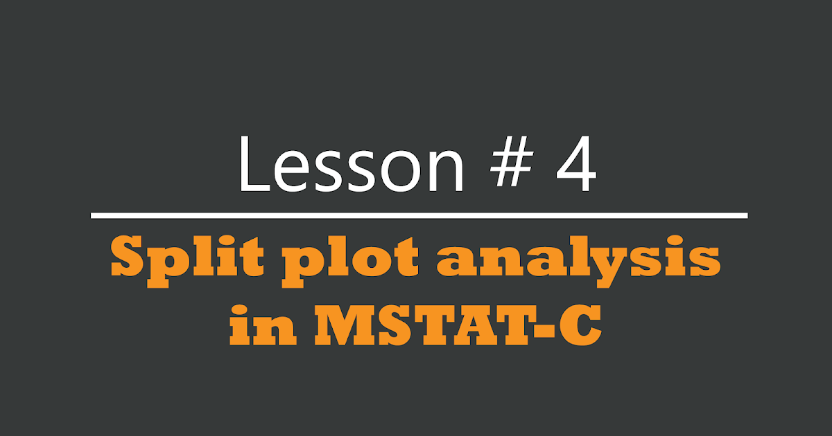 Data analysis | MSTAT-C