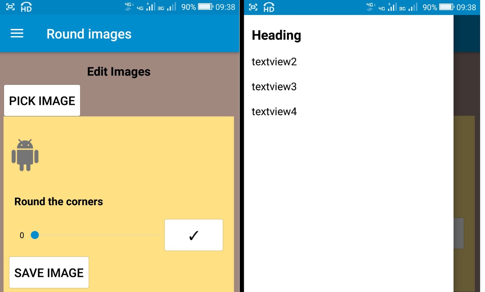 simple navigation drawer in Sketchware