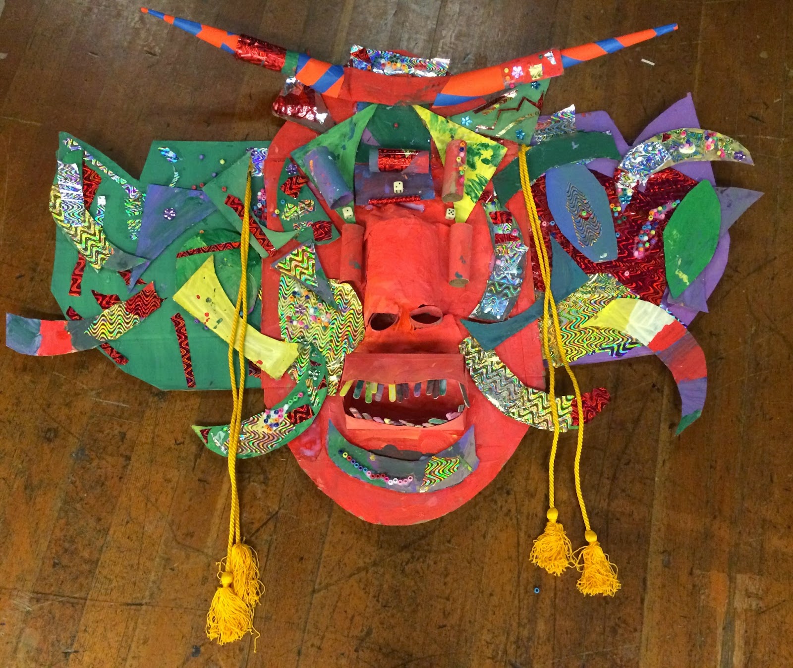 souzou art classes.: Bolivian Diablo Mask Childrens' Group Project ...