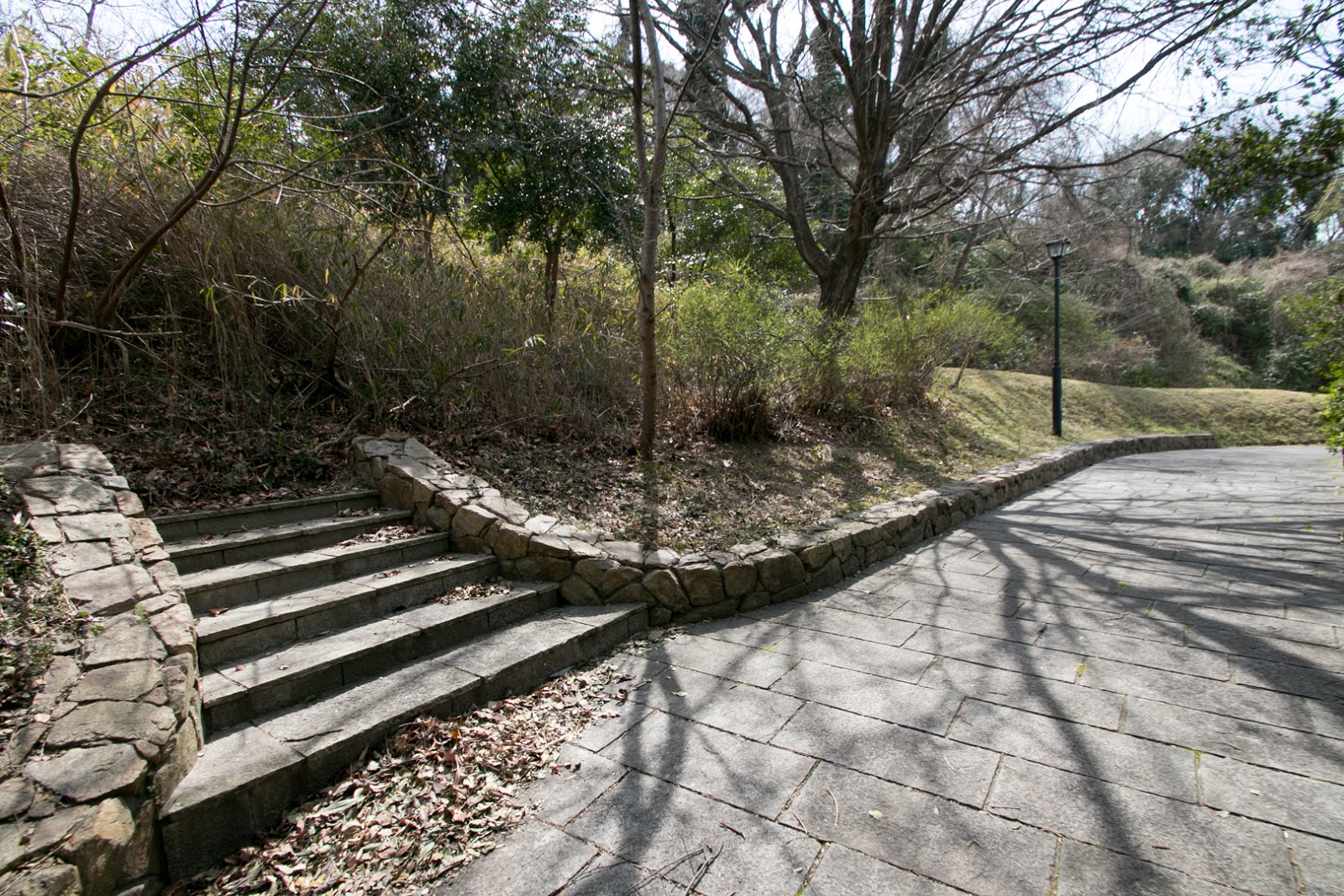 Shimotsui Castle -Castle looking down straight and bridge- | Japan ...