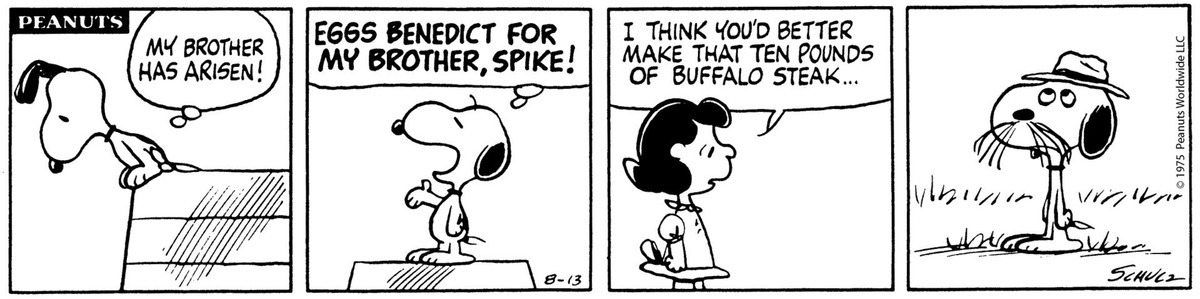 Terrierman's Daily Dose: Charles Schultz, Spike and Snoopy