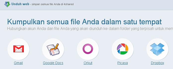 Satukan file Cloud anda di 4shared – CandraLab Studio