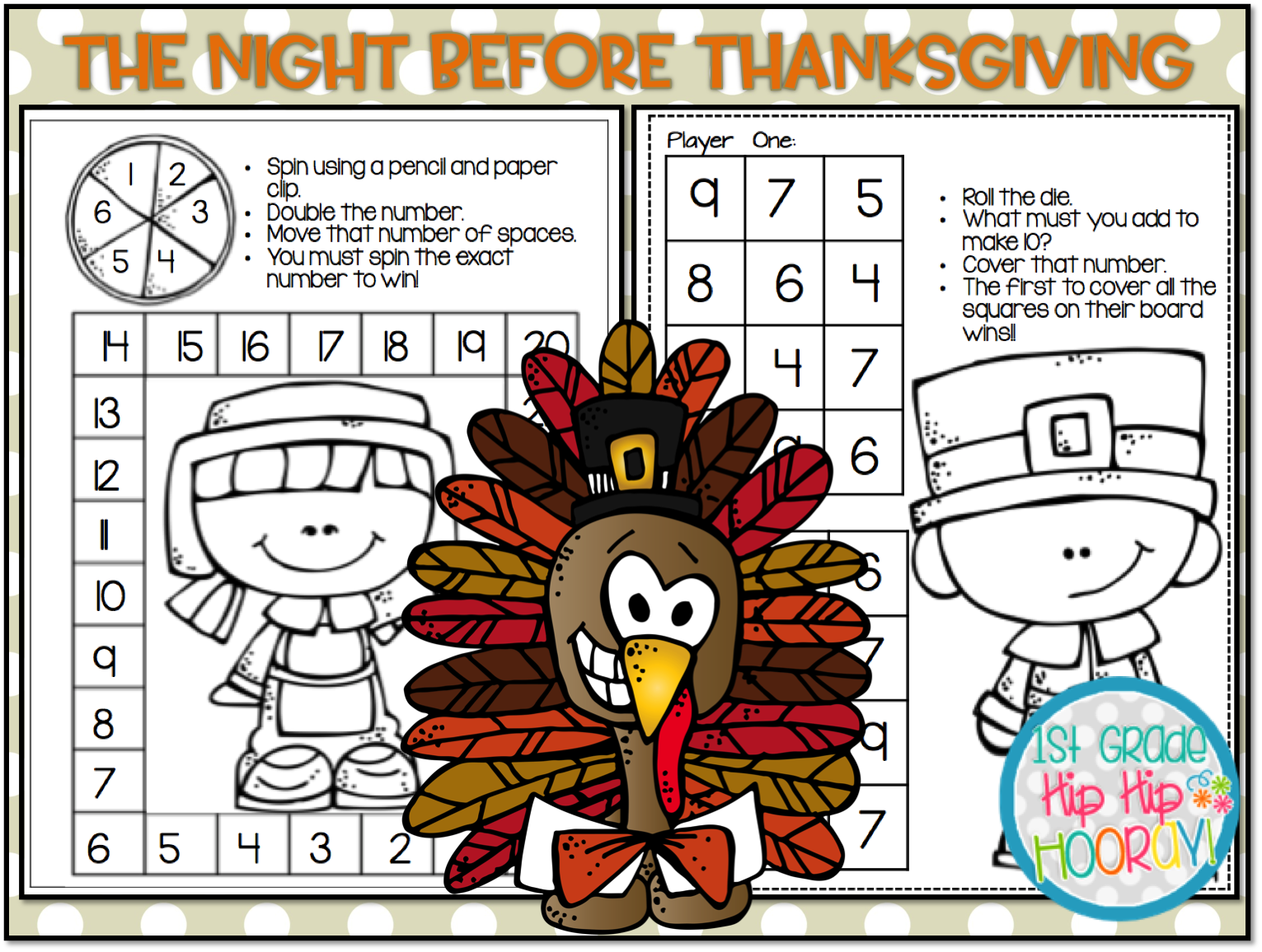 1st Grade Hip Hip Hooray!: 'Twas the Night Before Thanksgiving