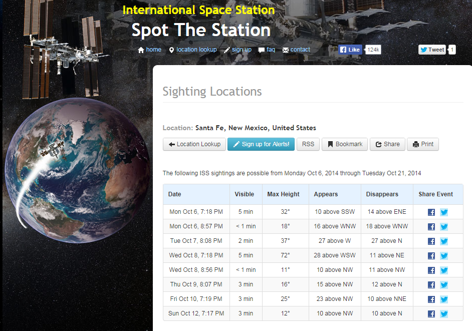 Icarus... the Santa Fe Public Library Blog: International Space Station ...