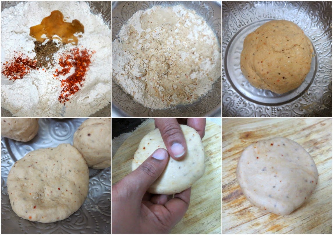 Khoba Roti, Aloo Ki Subzi from Rajasthan