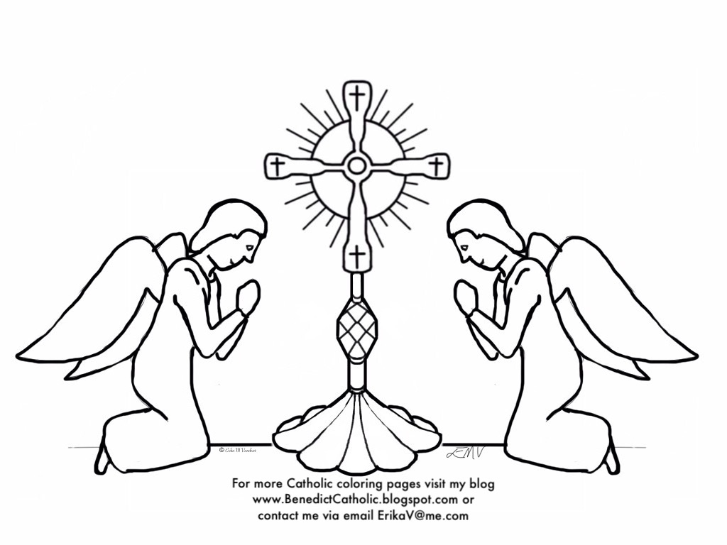 Catholic Confirmation Coloring Page