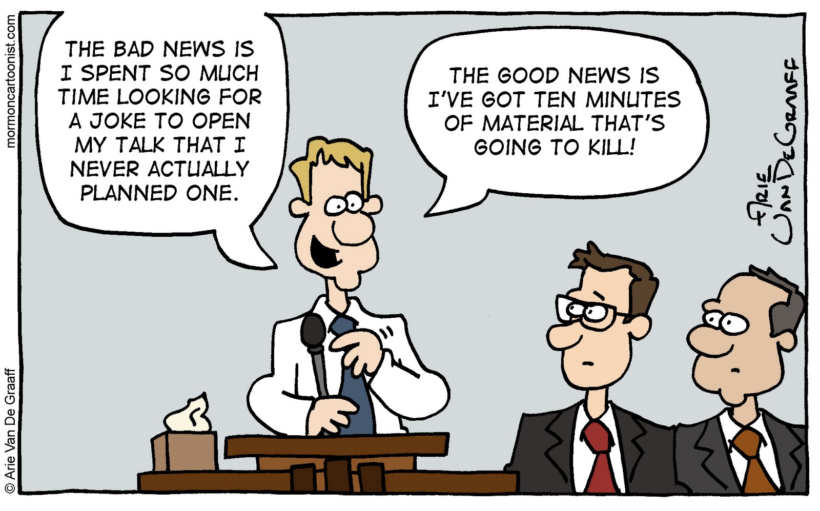 Ward Cartoonist: Open Mic at Sacrament Meeting