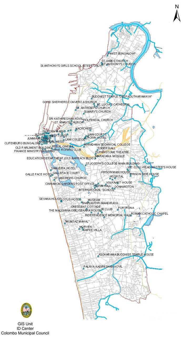 Colombo Public Library: Map Of Colombo