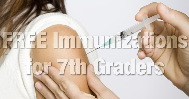 Montgomery County Updates: Free Immunizations for Incoming 7th Graders