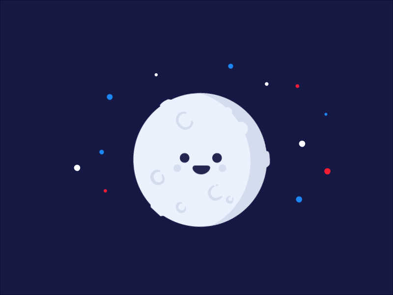 Funny Animated Moon