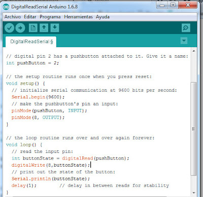 STEAM en el Valle: Arduino. Lectura de señales digitales