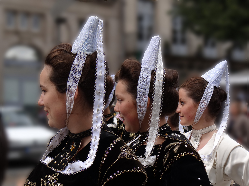 Local style: Traditional headdress of the women of Brittany