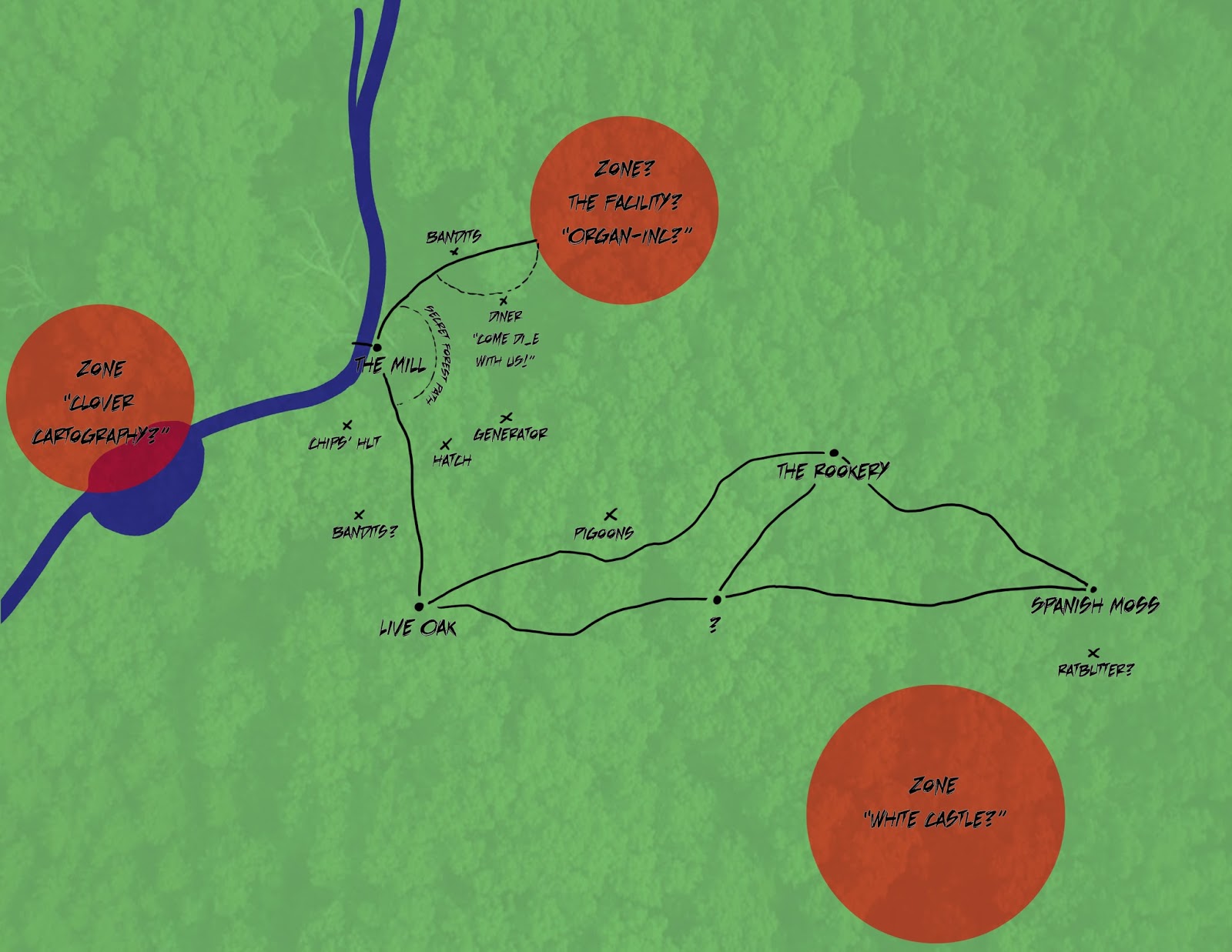 Apocalypse World: Overgrowth: Maps
