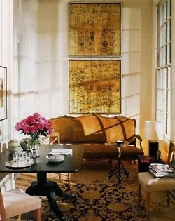 Simple Details: a collection of ideas for decorating two story walls...