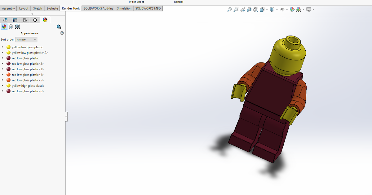 First time using solidworks!: Rendering and Decals