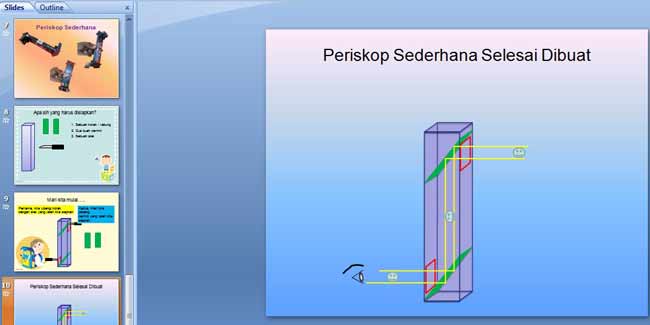 PROJECT Powerpoint No.1: Membuat Periskop sederhana | Cara Hatiku