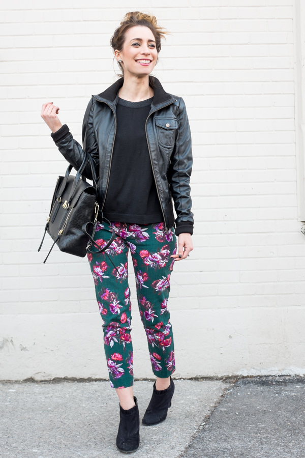 OOTD - Floral Ankle Pants | La Petite Noob | A Toronto-Based Fashion ...