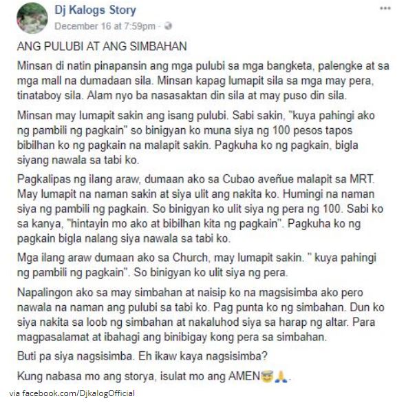 VIRAL ang MATANDANG PULUBI na ITO na palaging nakikitang NAKALUHOD at ...