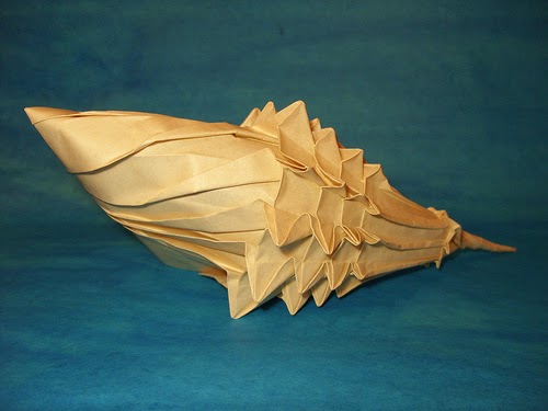 origami seashell ~ instructions origami kids
