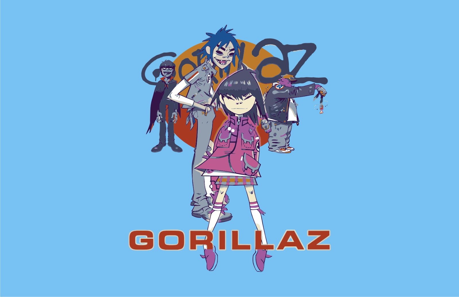Gorillaz Gorillaz | Vector t-shirts