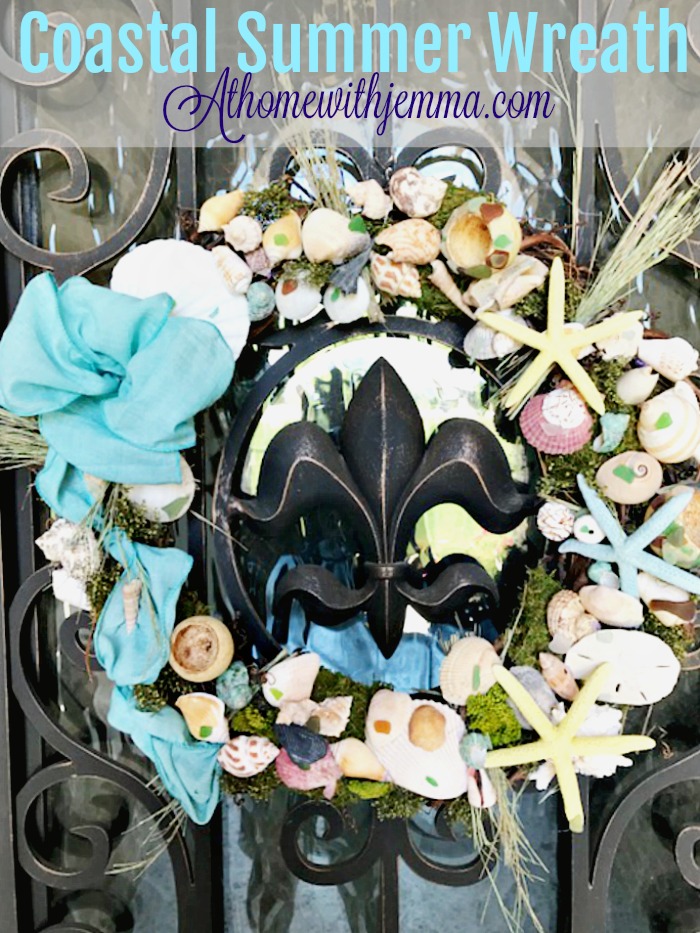DIY -Summer Coastal Wreath - At Home with Jemma