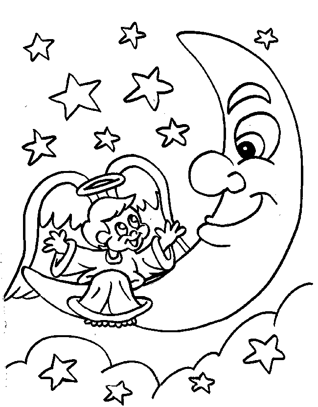 Angel Coloring Pages | Learn To Coloring