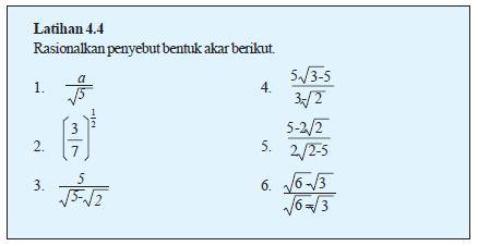 MATERI MATEMATIKA DAN SOAL MATEMATIKA: bilangan berpangkat dan Bentuk akar