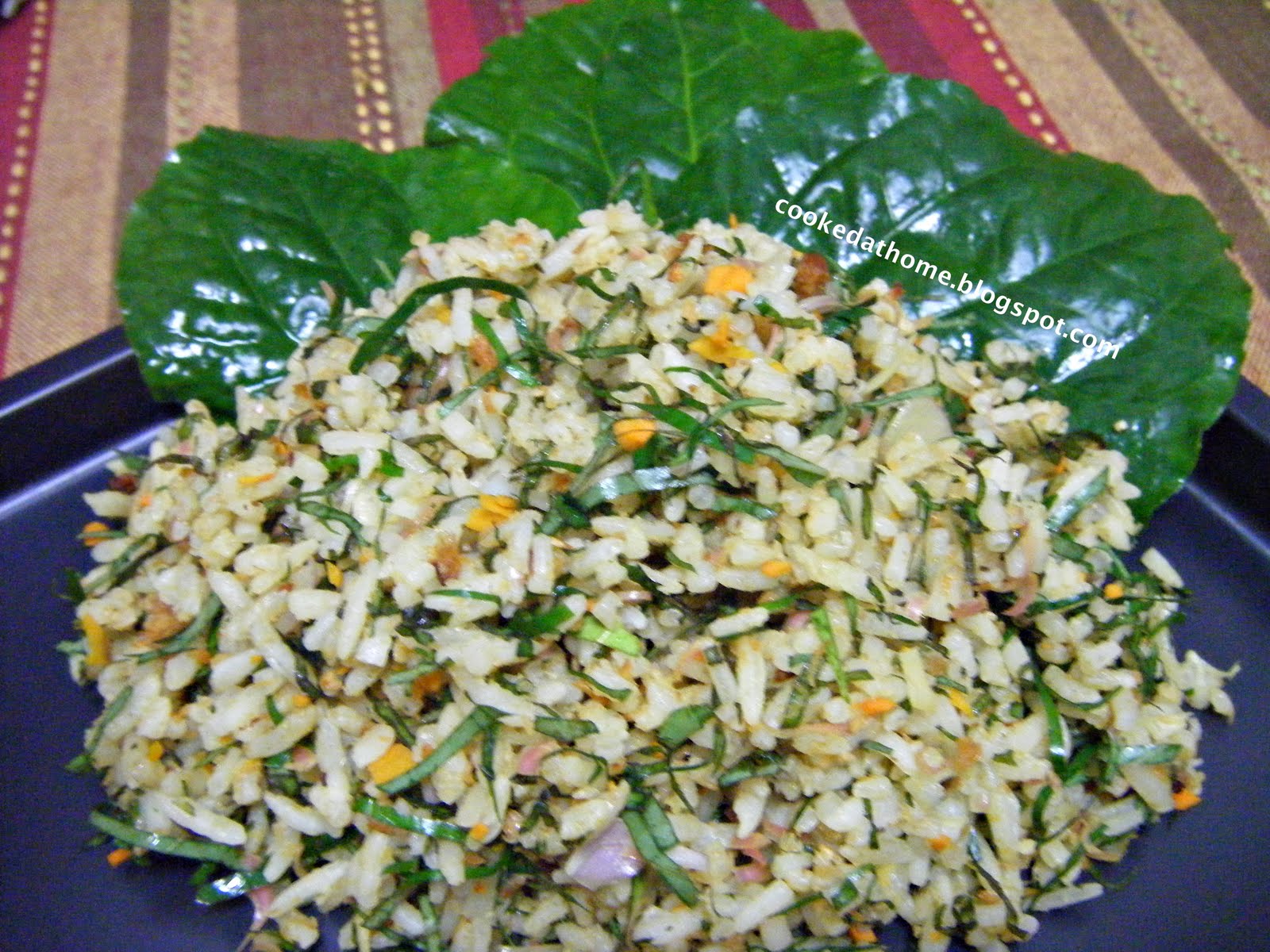 Cooking @ Home: Nyonya Herbed Rice (Nasi Ulam)