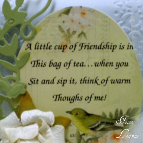 Stamping A Little Sunshine: Friendship Tea Bags...