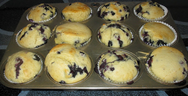 Thel's Kitchen: Wild Blueberry Muffins