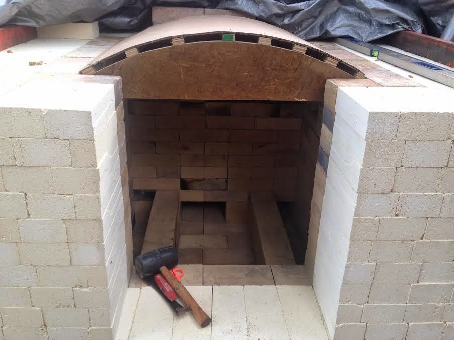 J. Stott Pottery: Skew back bricks and arch work