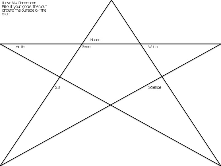 I Love My Classroom: Star Goals {Freebie File}