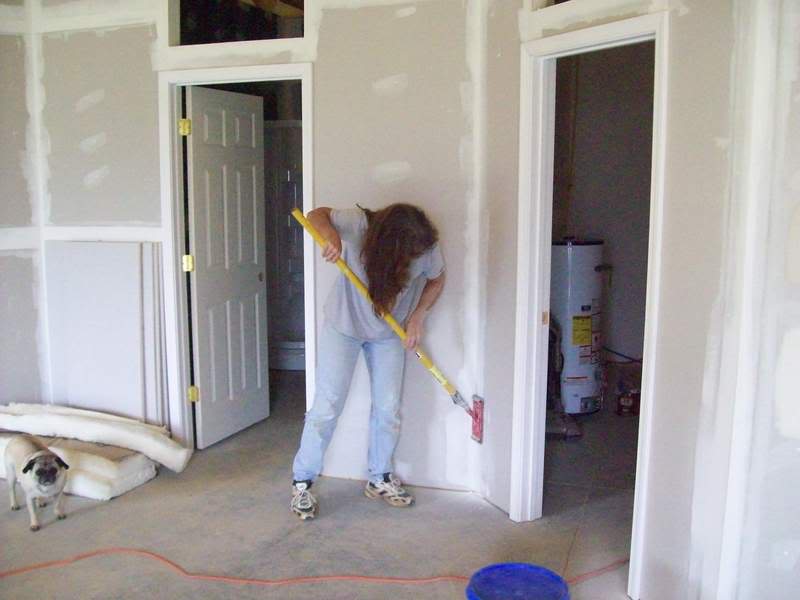 Mike and Lisa's World: Chapter 26...Gutters, Spackle, And Sanding