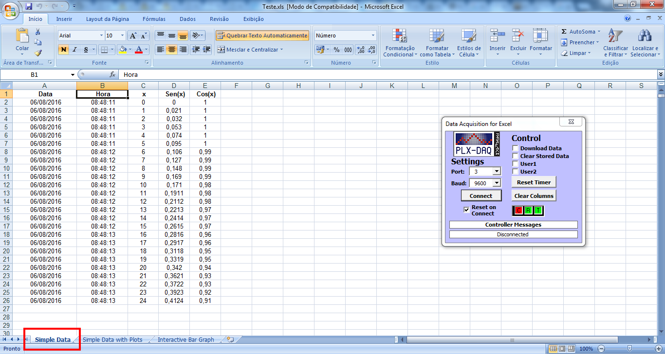 Integrando Arduino Com Excel Arduinovação