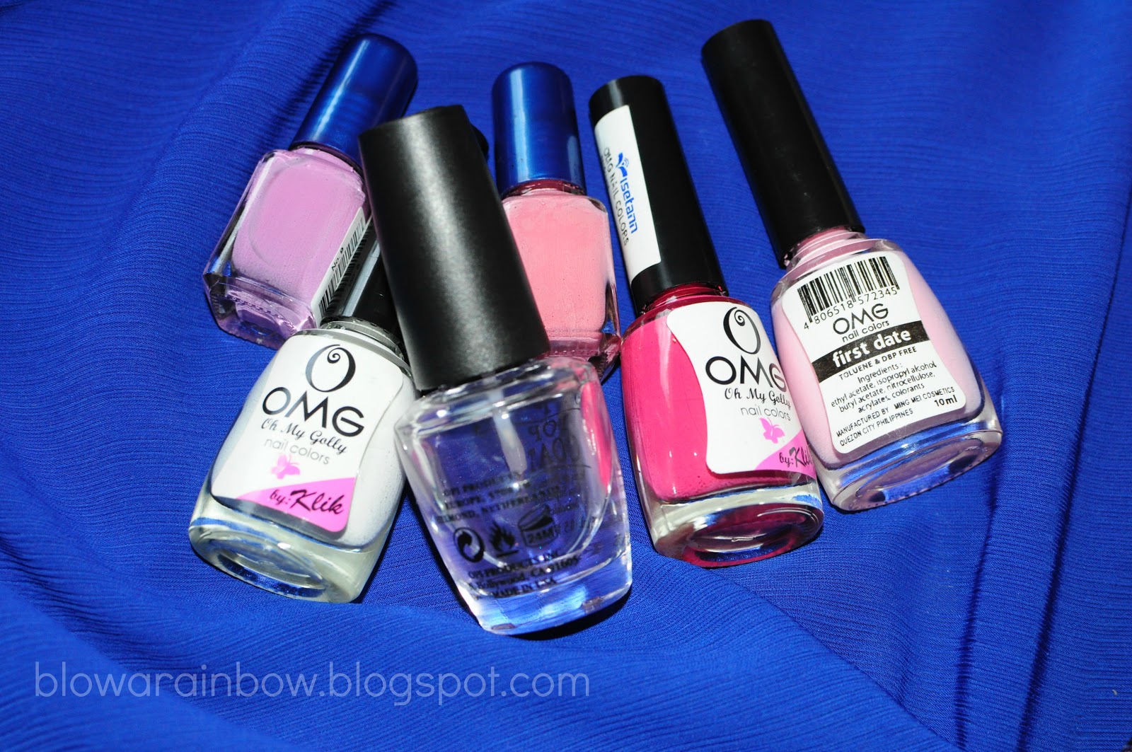 Blow a Rainbow: Straw Stain Nails