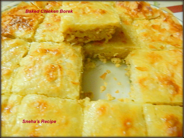 Baked Chicken Borek#Foodieextravaganza - Sneha's Recipe